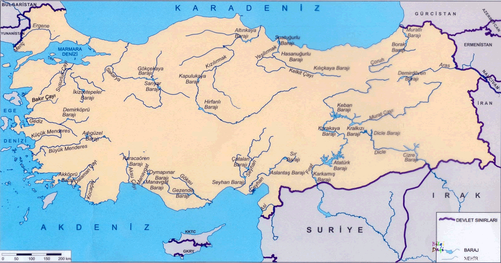 T rkiye nin Akarsular 